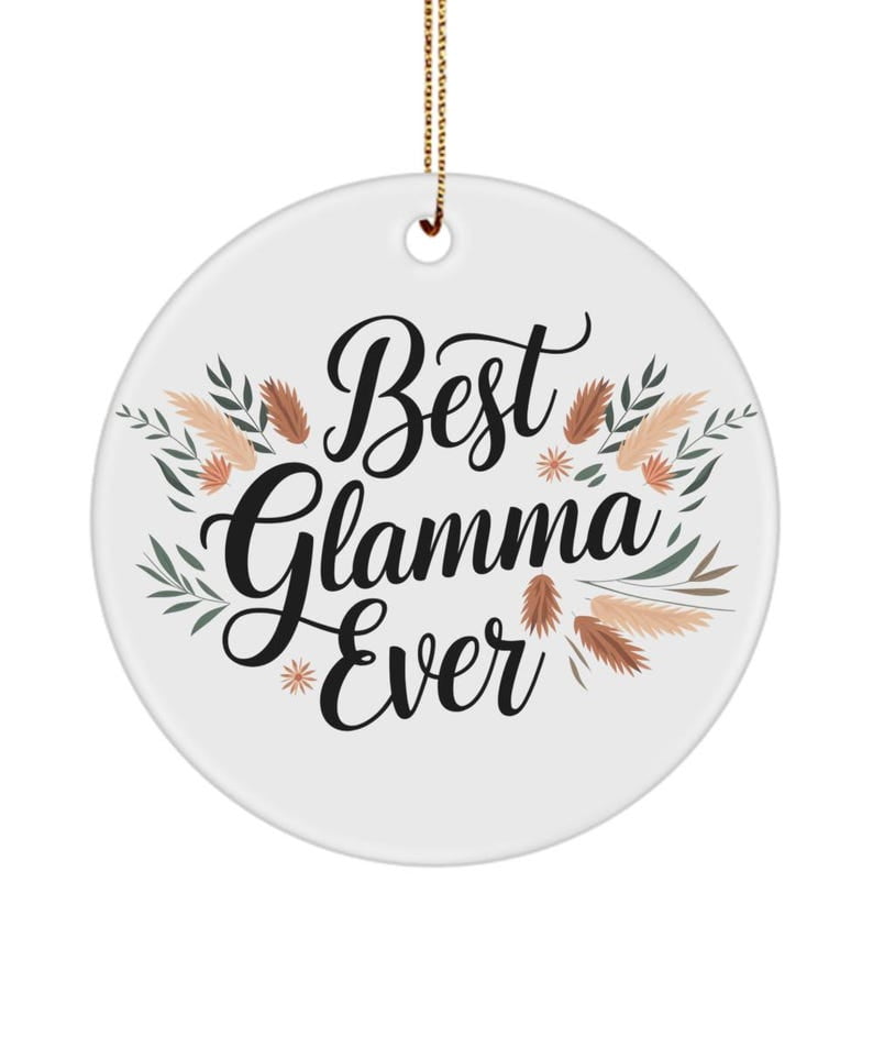 Best Glamma Ever Ornament, Glamma Ornament for Grandma, kristmas for ...