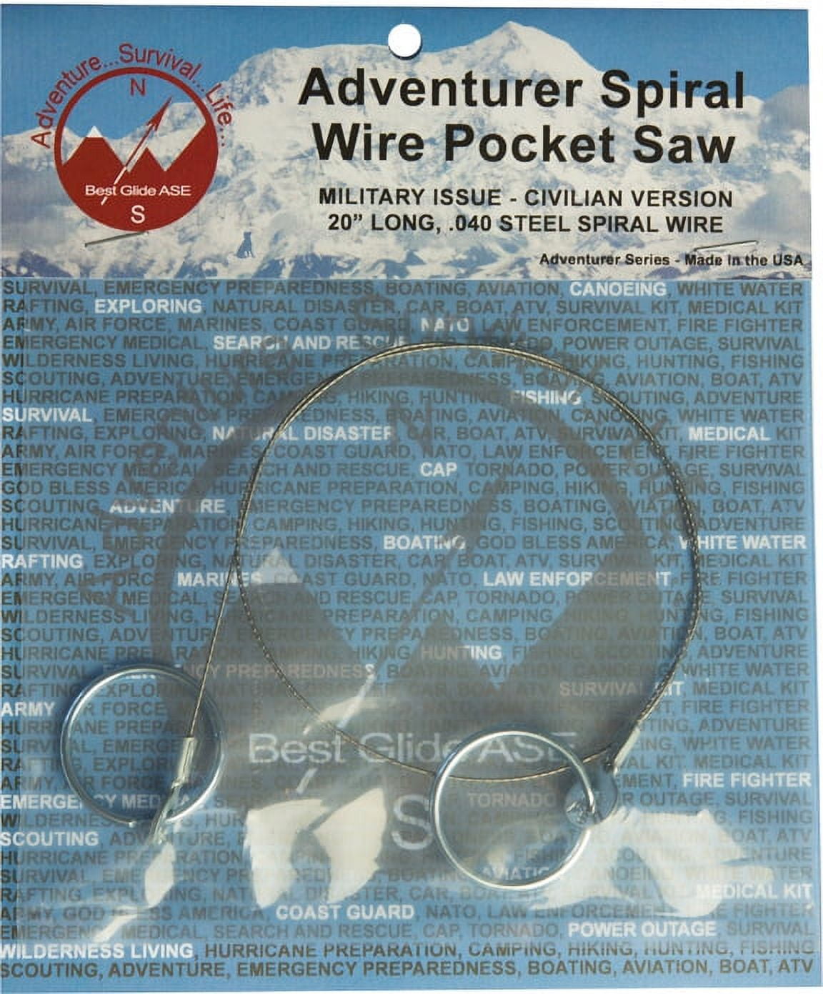 Best Glide ASE Adventurer Spiral Wire Pocket Saw - Walmart.com
