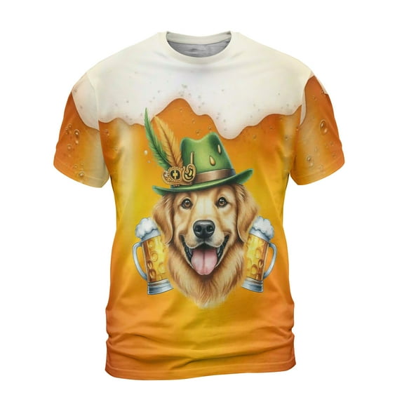 Best Golden Retriever Dad Proud Beer Lover Happy Oktoberfest All Over ...