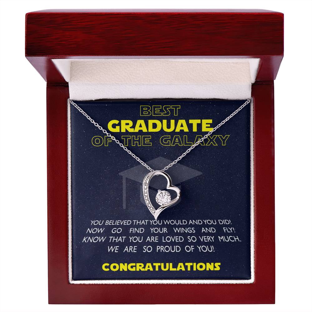 Best Graduate Of The Galaxy Necklace, Congratulations Graduate On Your ...