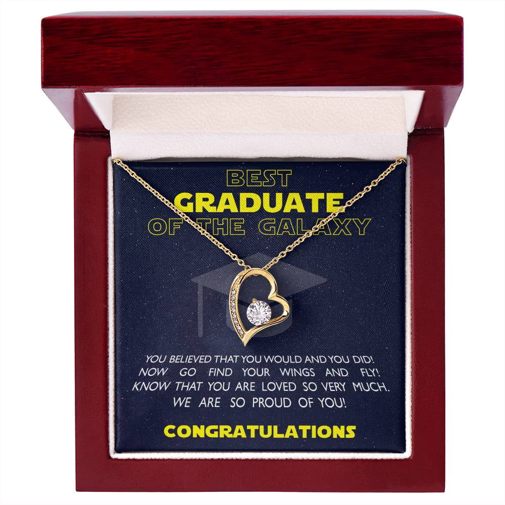Best Graduate Of The Galaxy Necklace, Congratulations Graduate On Your ...