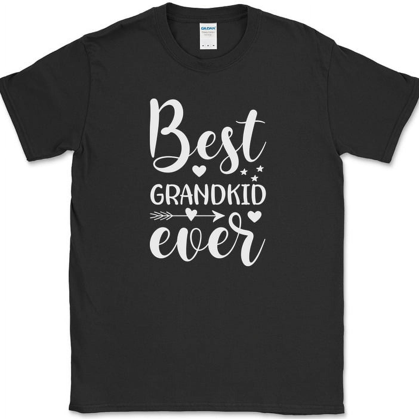 Best Grand Kid Ever T-Shirt Funny Family Grandma Grandpa Gift Tee ...