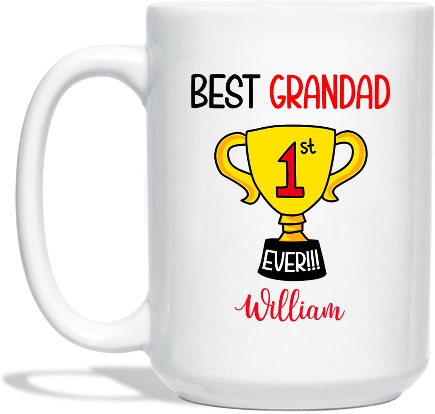 Best Grandad Ever Mug - Grandad Mug Custom Name - Gift For Grandad From ...