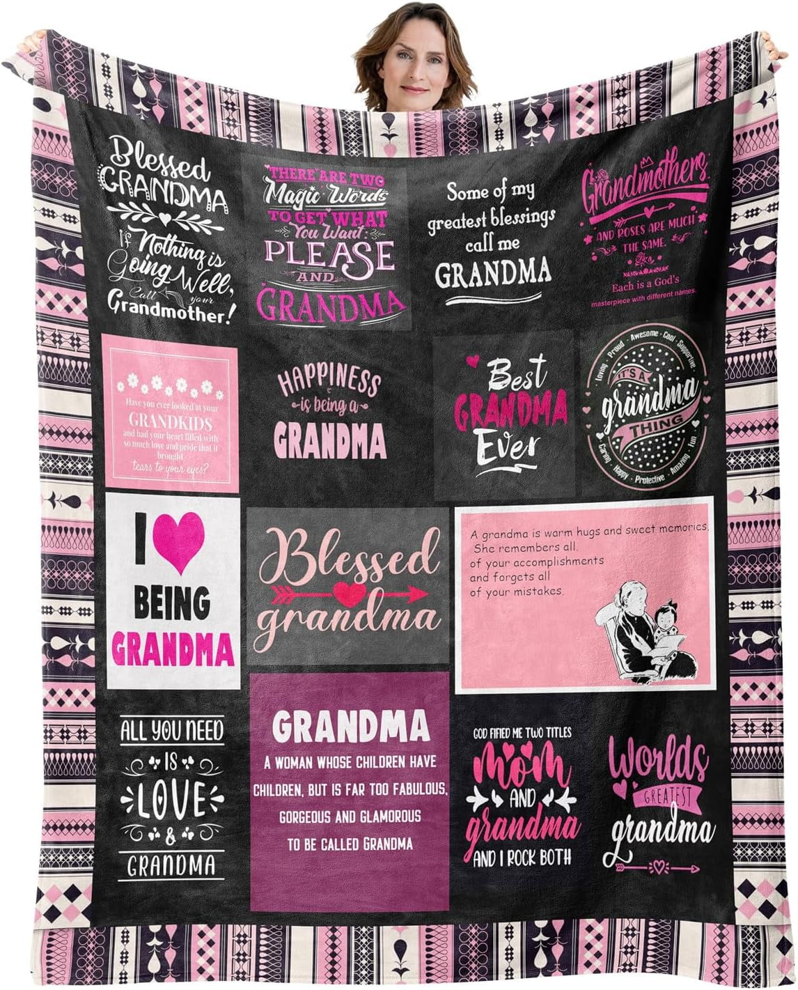 Best Grandma Blanket Gifts from Grandchildren Grandma Mothers Day ...