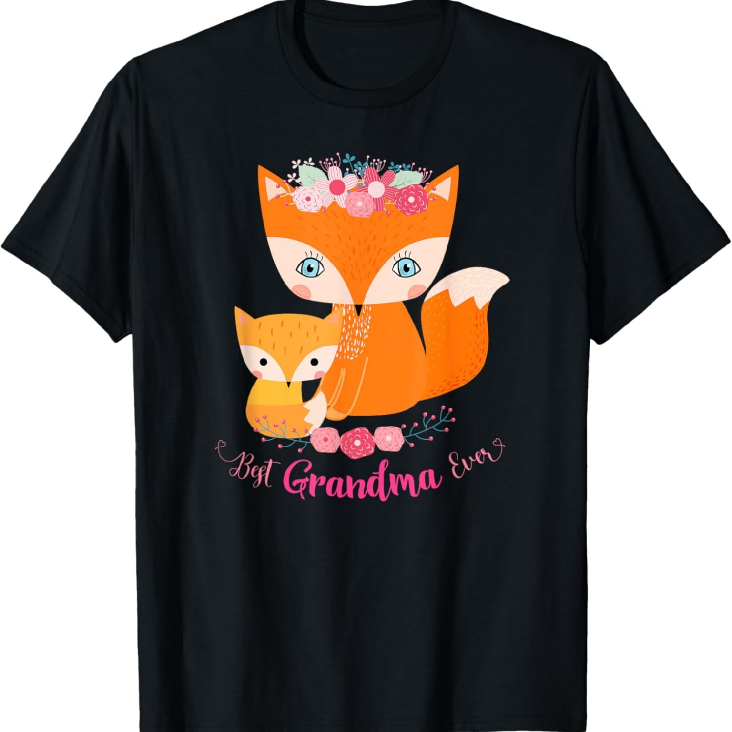 Best Grandma Ever Cute Fox T-shtir - Walmart.com