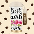 Best Grandma Ever Floral Print Stainless Steel Insulated Coffee Cup ...