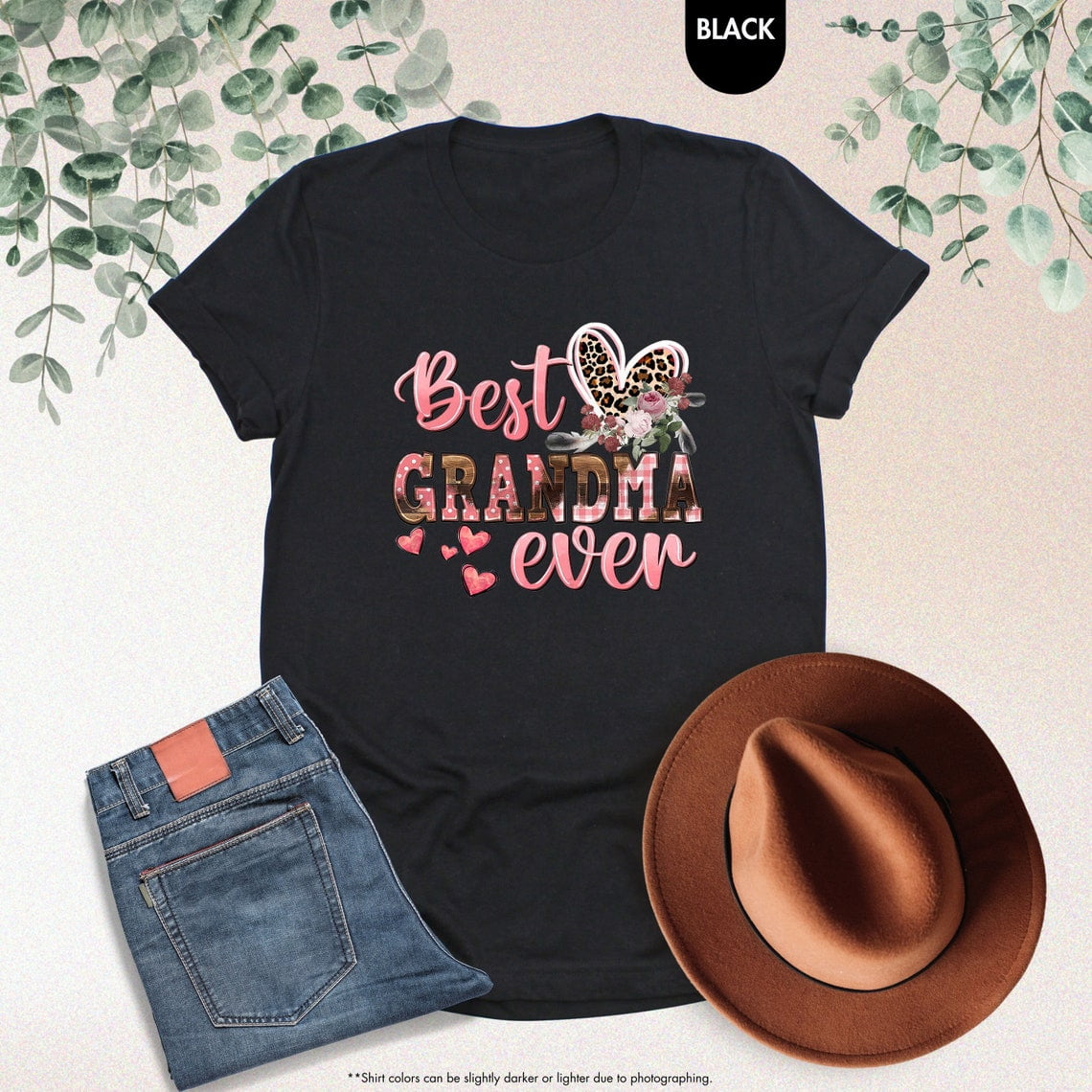 Best Grandma Ever Shirt, Cute Grandma Shirt, Grandma Gift, Nana Shirt, Grondmother Shirt, Gift ...