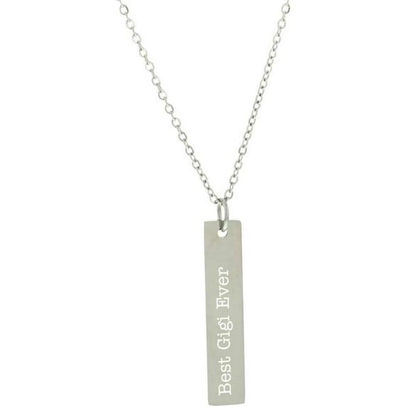 Best Grandma Ever Silver-Tone Bar Charm Necklace[l027] - Walmart.com