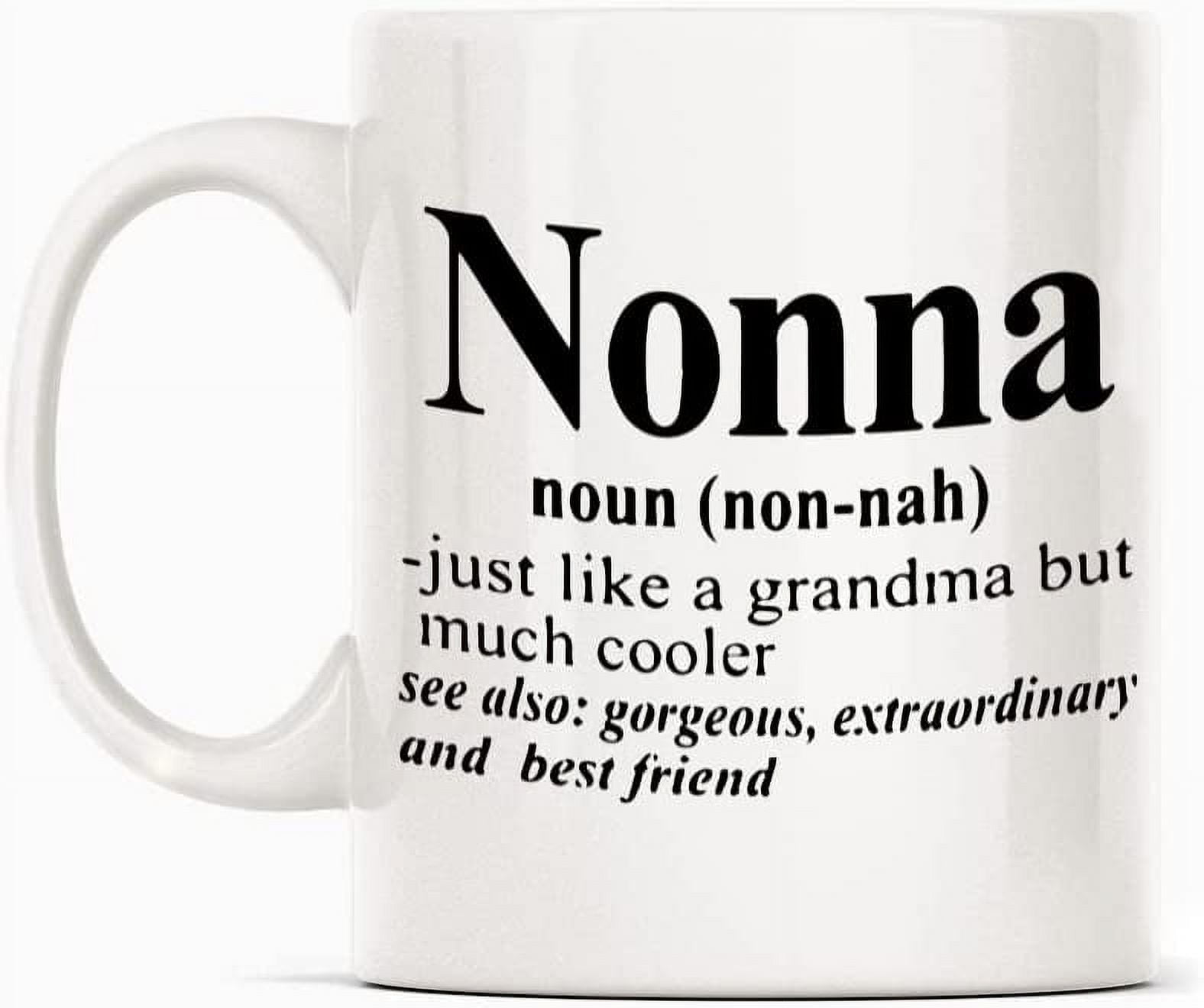 Best Grandma In The World Nonna Mug Gift, White Funny Sarcasm Coffee ...
