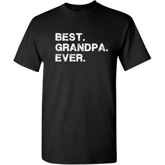 Best Grandpa Ever Adult Humor USA Printed Novelty Present Unisex T ...