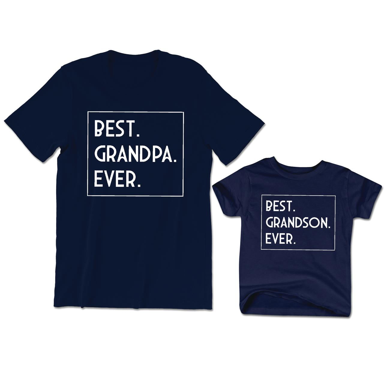 Best Grandpa Ever Men's T-Shirt Best Grandson Ever Kids Toddler Shirt ...