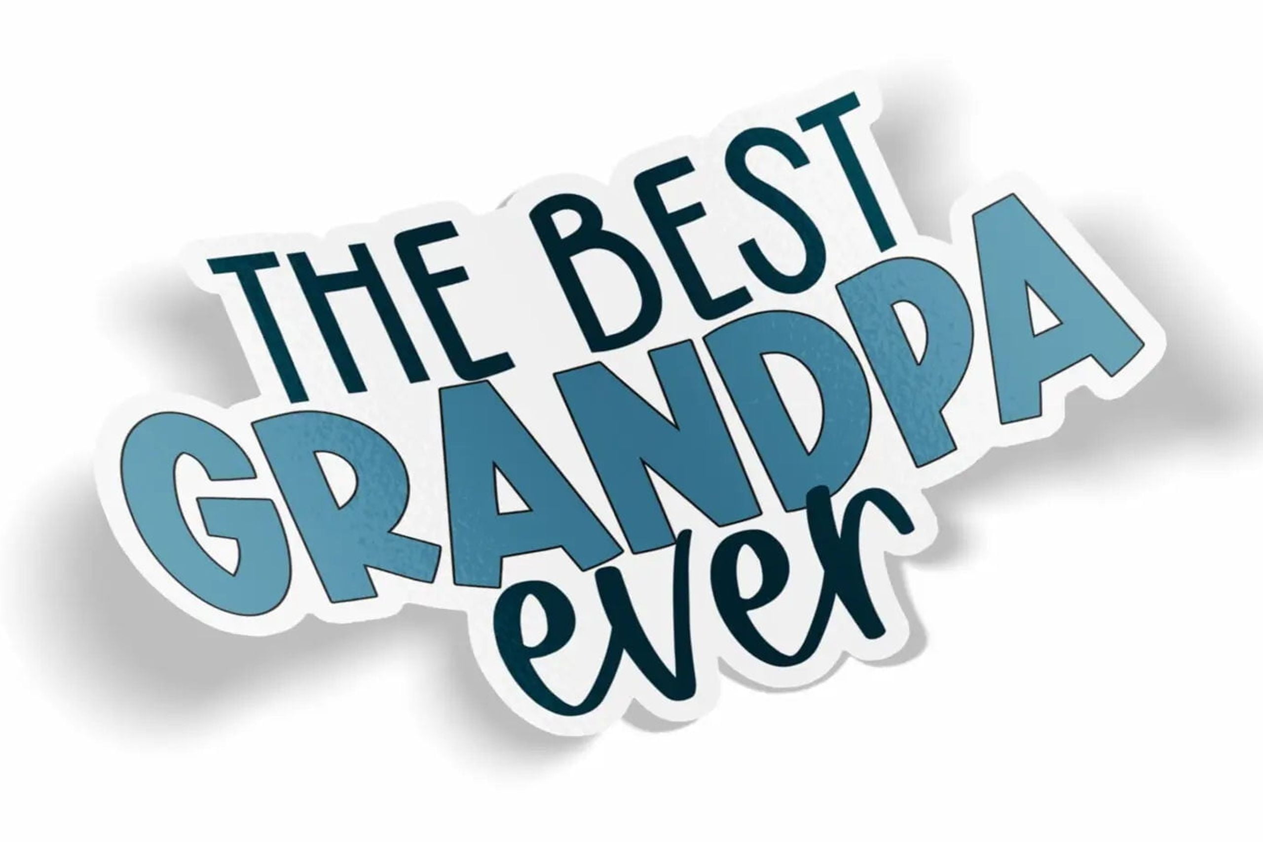 Best Grandpa Ever Waterproof Sticker - Walmart.com