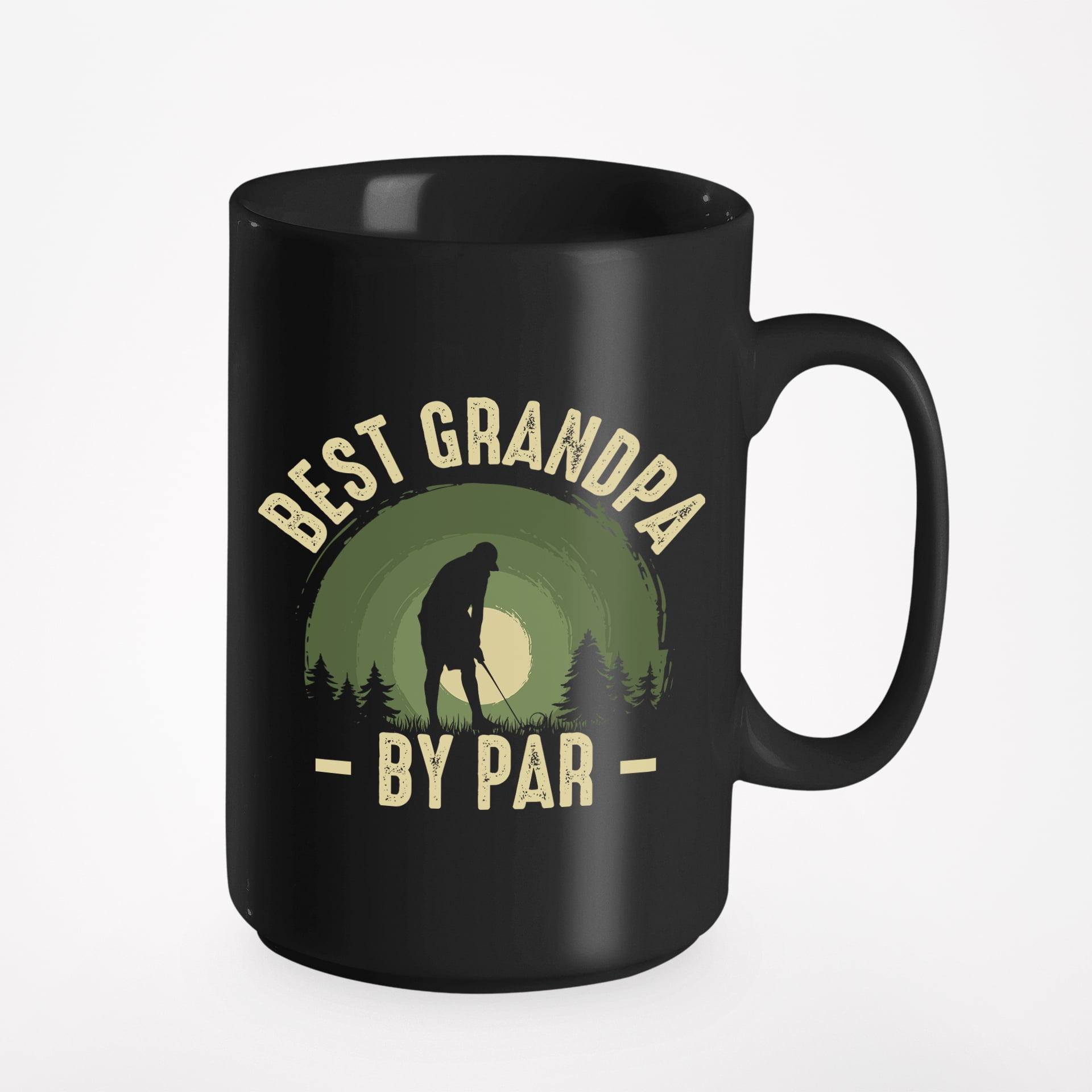 Best Grandpa by Par Pun with a Man or Grandfather Golf Player, Golfing ...