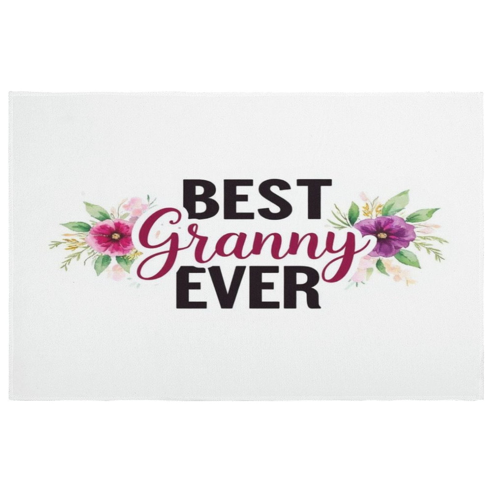 Best Granny Ever Adult Home Decor Bedroom Living Room Crystal Velvet ...