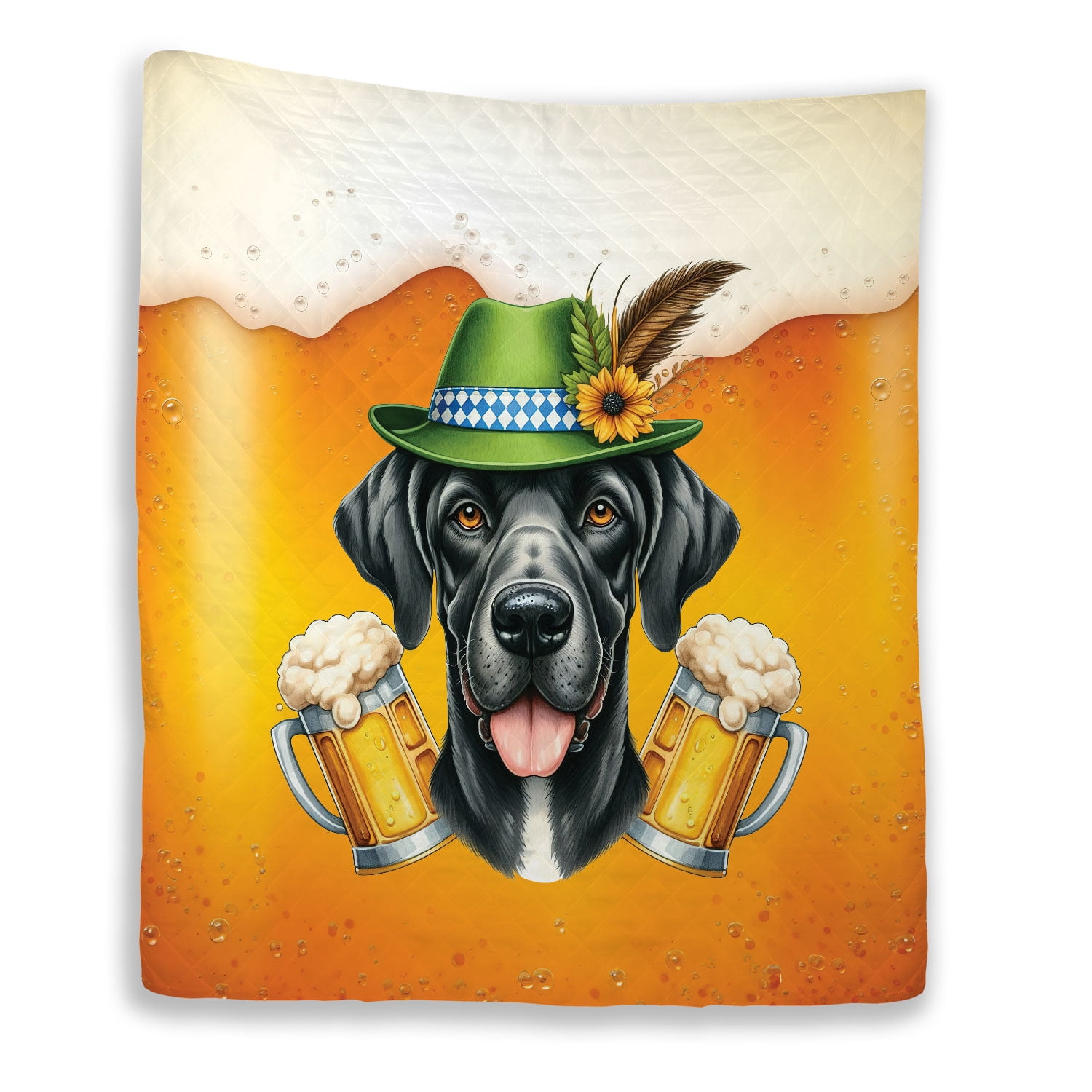 Best Great Dane Dad Proud Beer Lover Happy Oktoberfest Quilt Blanket ...