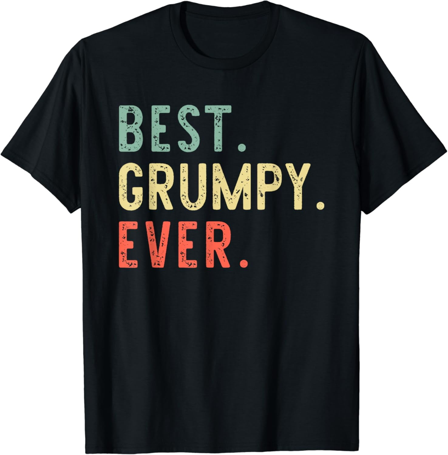 Best Grumpy Ever Family Funny Retro Vintage T-Shirt - Walmart.com