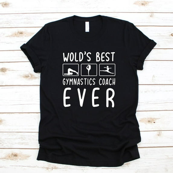 Best Gymnastics Coach Gymnast Sport Trainer Team Graphic Novelty T ...