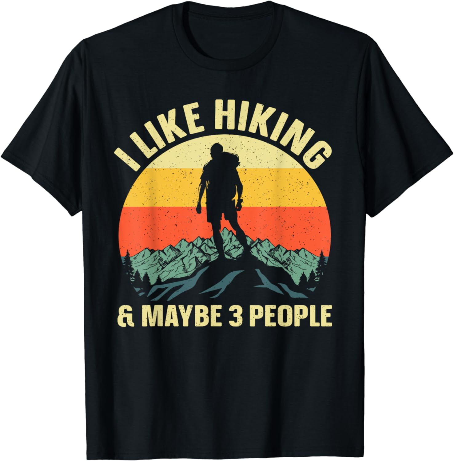 Best Hiking Art For Men Women Mountaineer Hike Gear Hiking T-Shirt ...