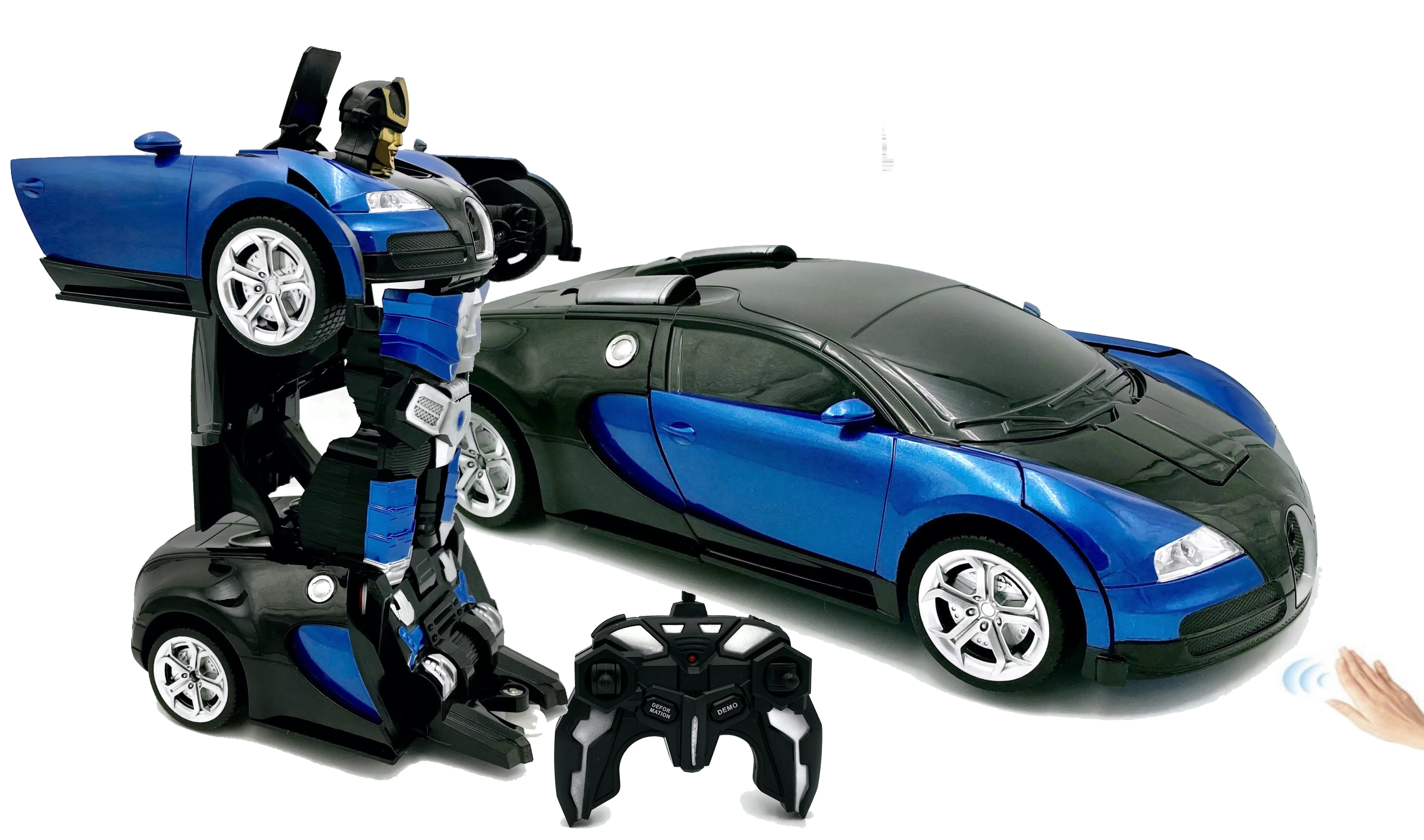 Transformation Robot Toy Car with Remote for kids One Button Transform ...