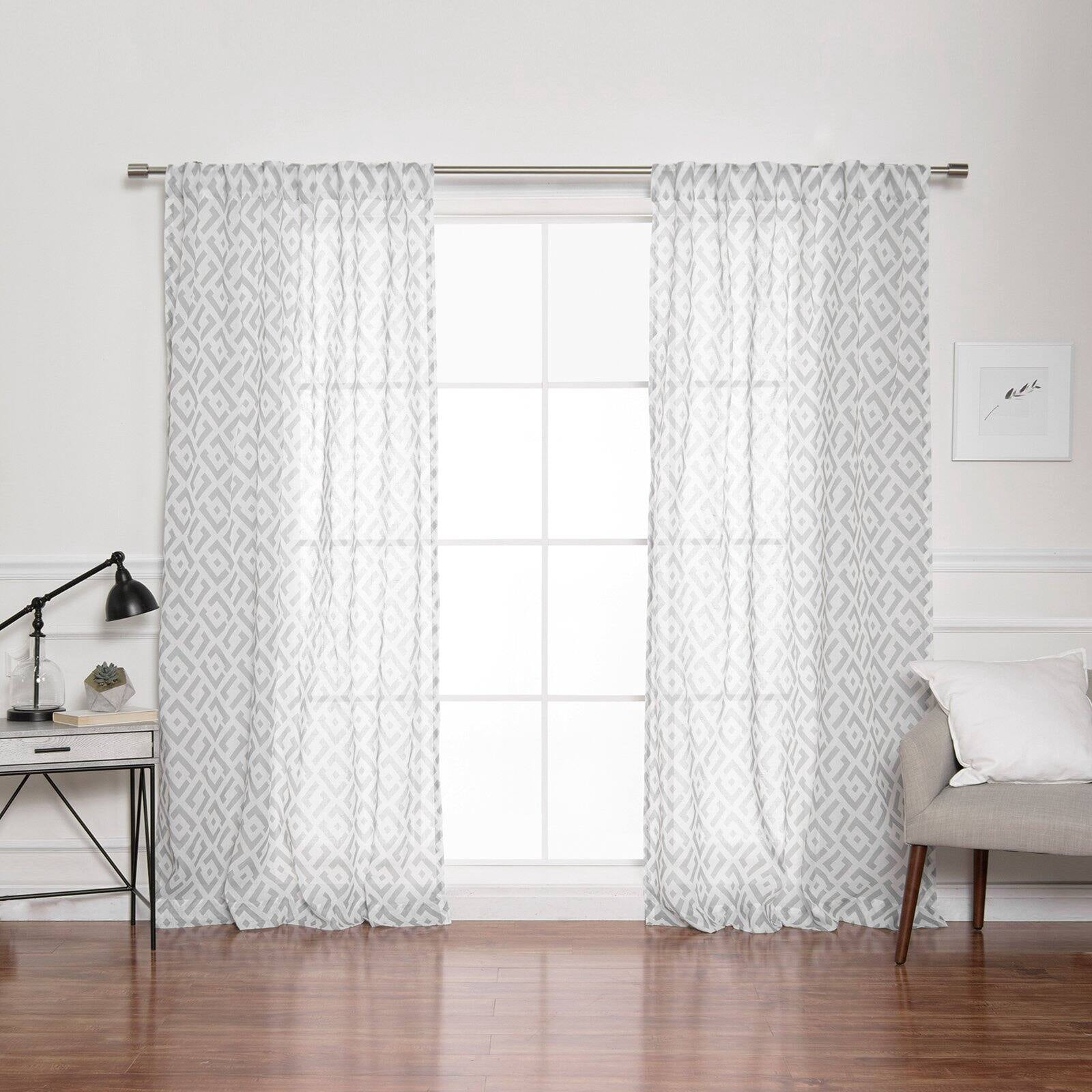 Best Home Fashion Geo Lattice Curtains - Walmart.com