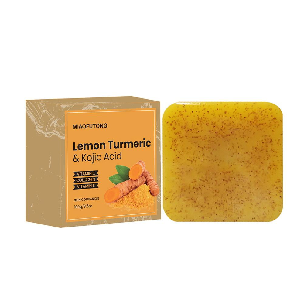 Best-Honey Glow Lemon Turmeric Kojic Acid Soap Bar, Turmeric Face and ...