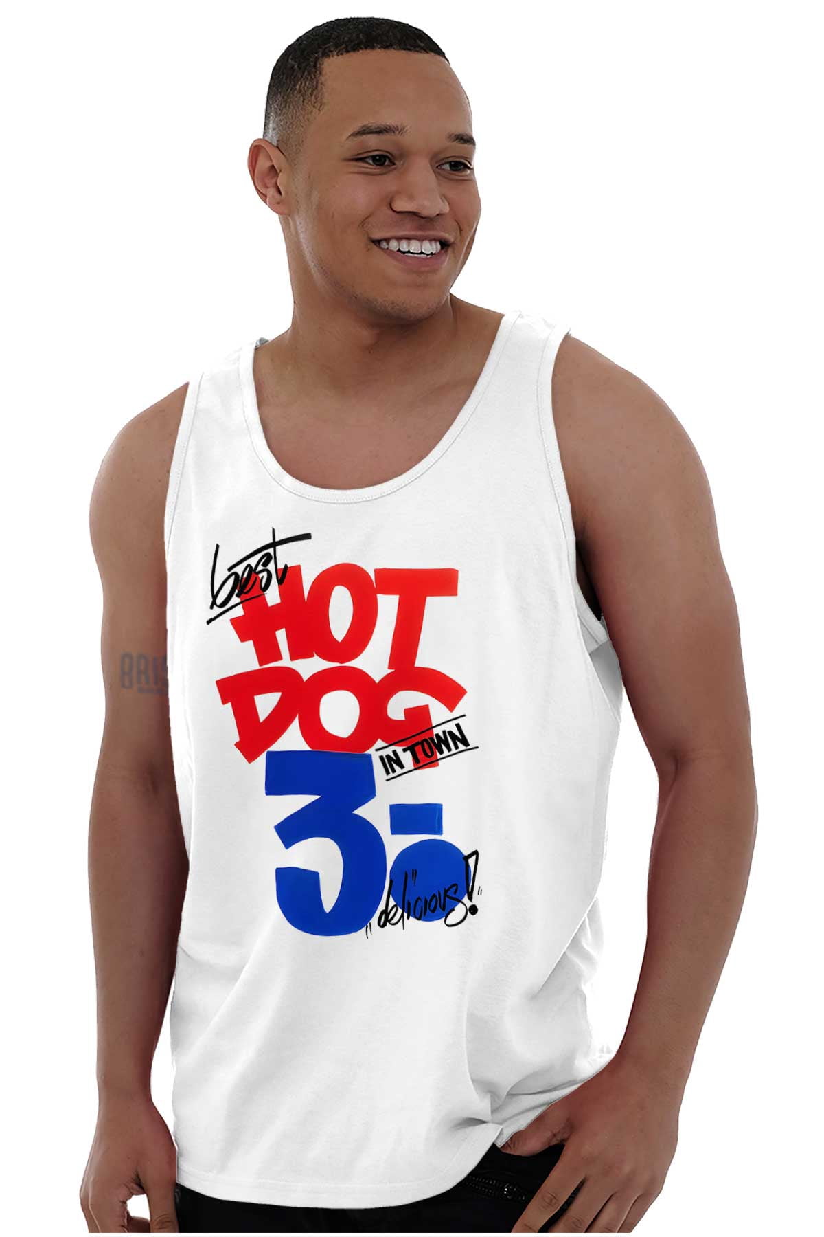 Best Hot Dog In Town Food Poster Tank Top T Shirts Men Women Brisco ...