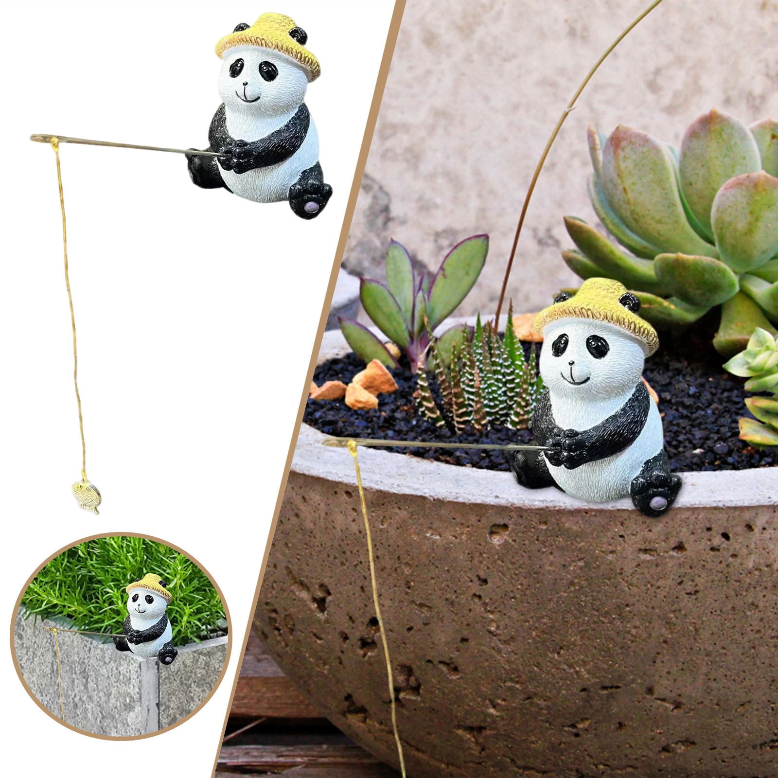 Hot Sale! Garden Outdoor Resin Panda Statue Sculpture For Patio Yard ...