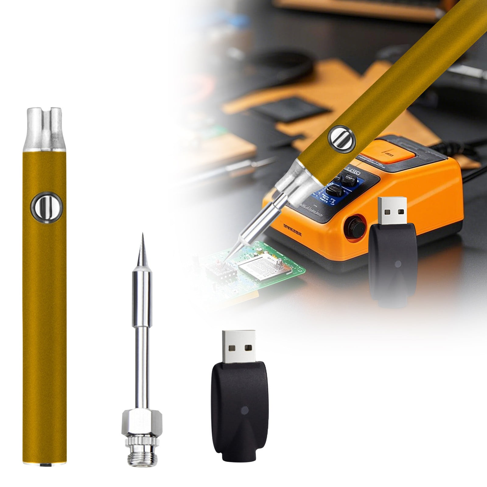 Hot Sale! Thread Soldering Kits 3 Gear Adjustable Voltages 350mAh ...