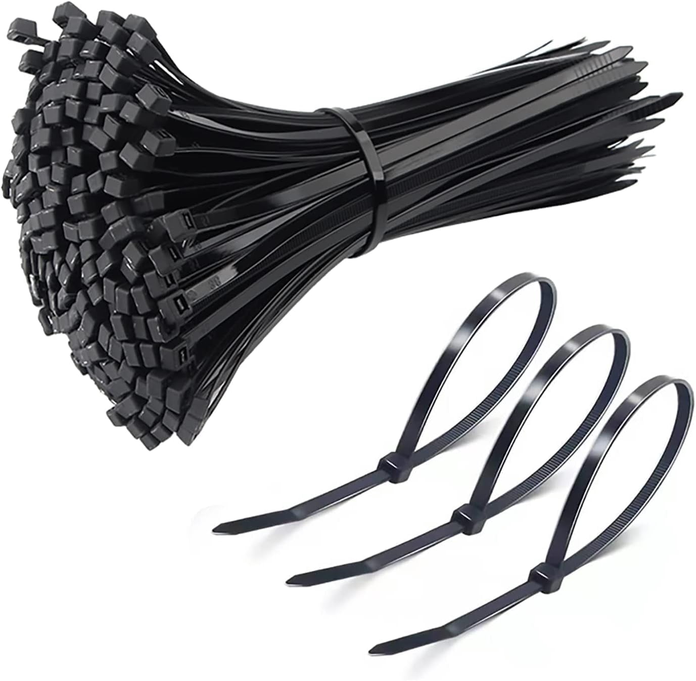Best House 100 PCS Cable Ties, Plastic Nylon Zip Ties, Self Locking ...