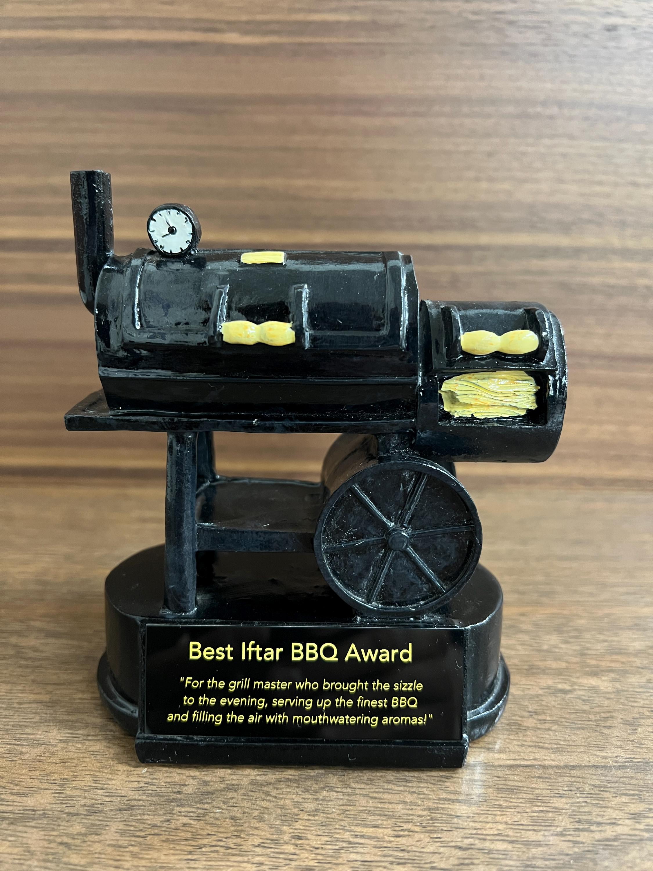 Best Iftar BBQ Trophy - Custom Engraved Ramadan Award, Personalized ...