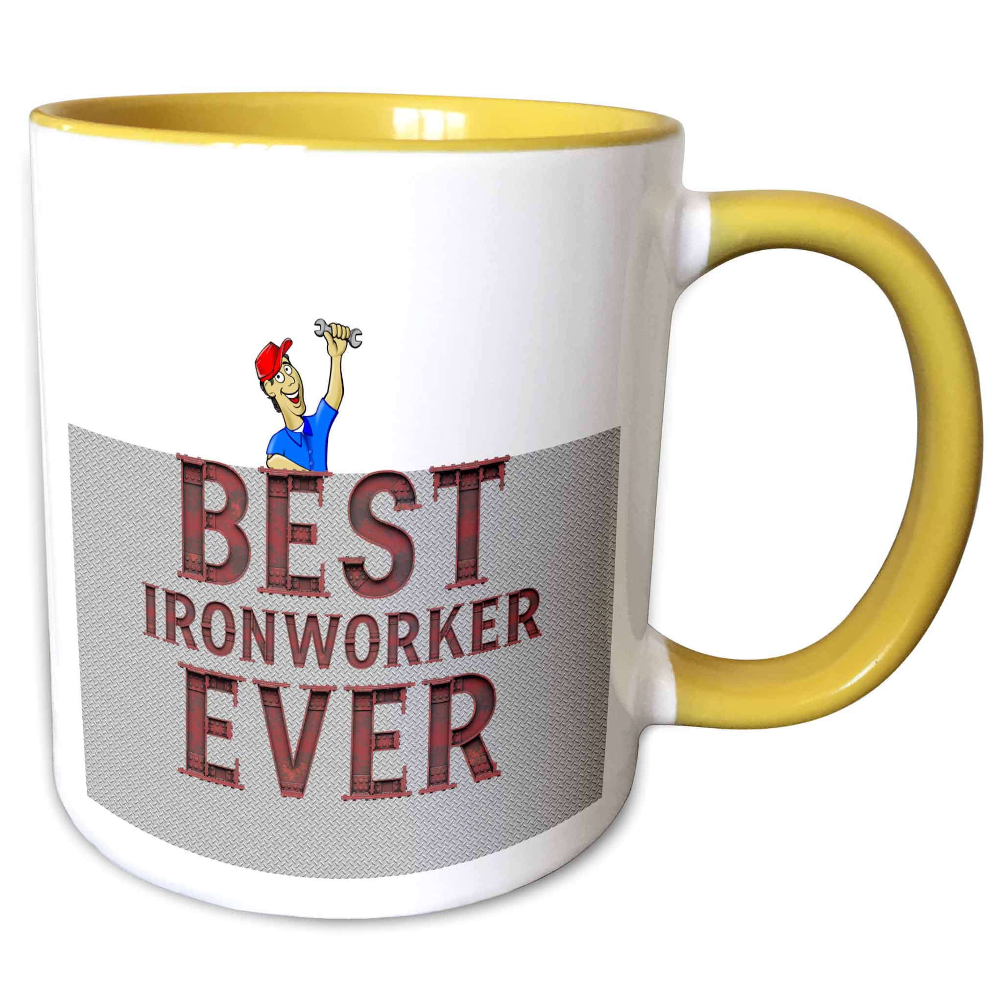 3drose, Best Ironworker Ever Metal Stylized Text and an Image of a ...