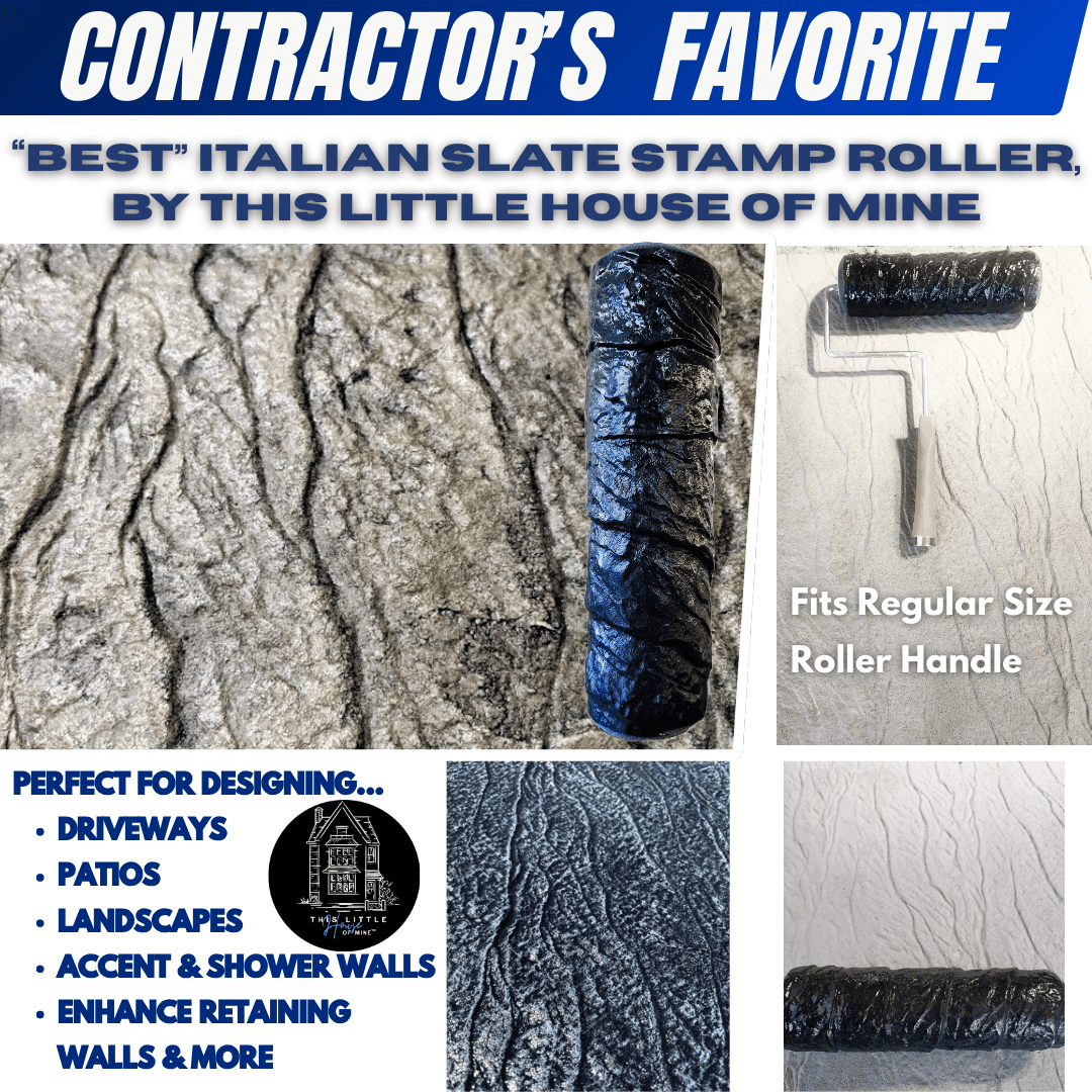 Best Italian Slate Stamp Roller, Concrete Stamping Texture Roller ...