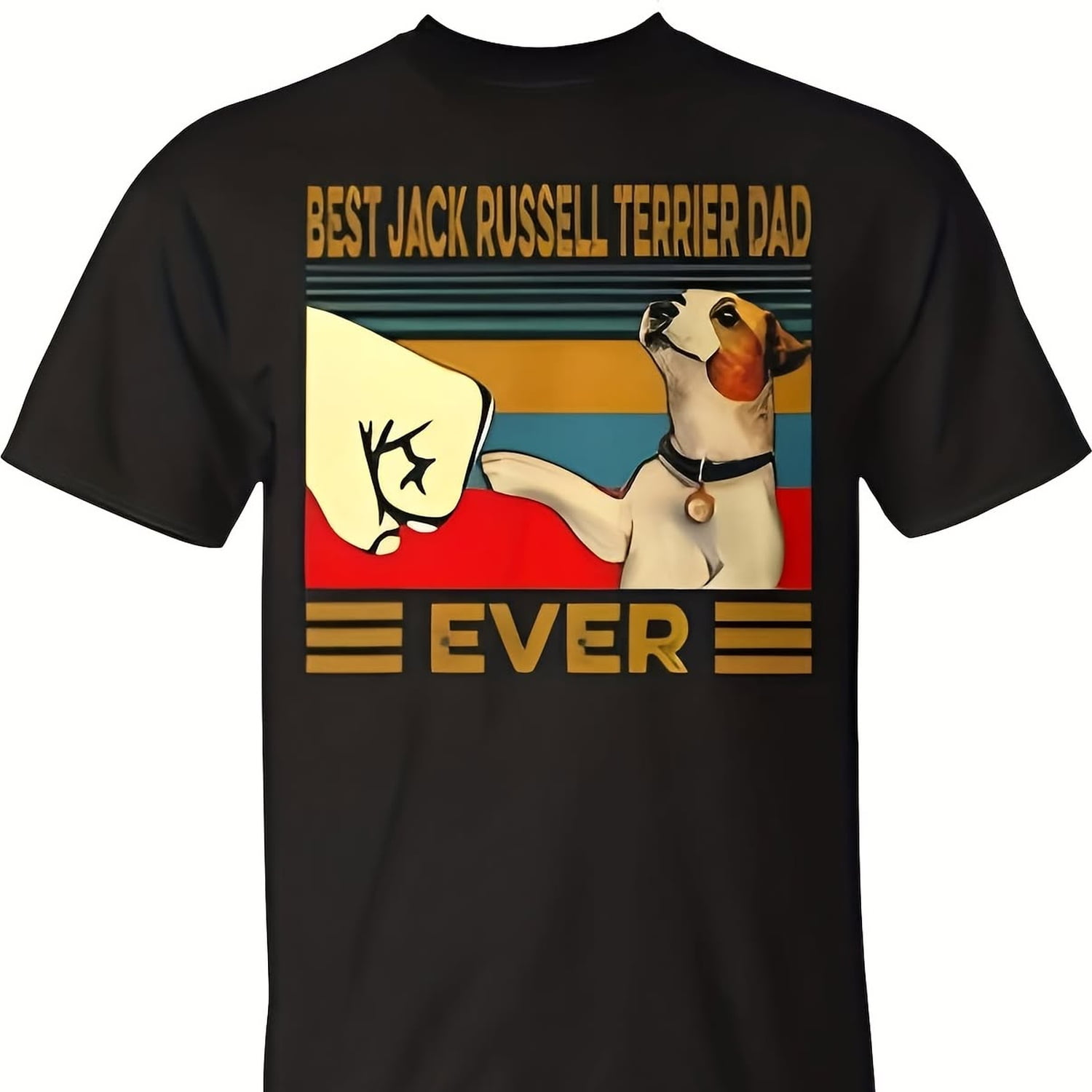 Best Jack Russell Terrier Dad Ever Retro Vintage Uni T-Shirt Uni ...