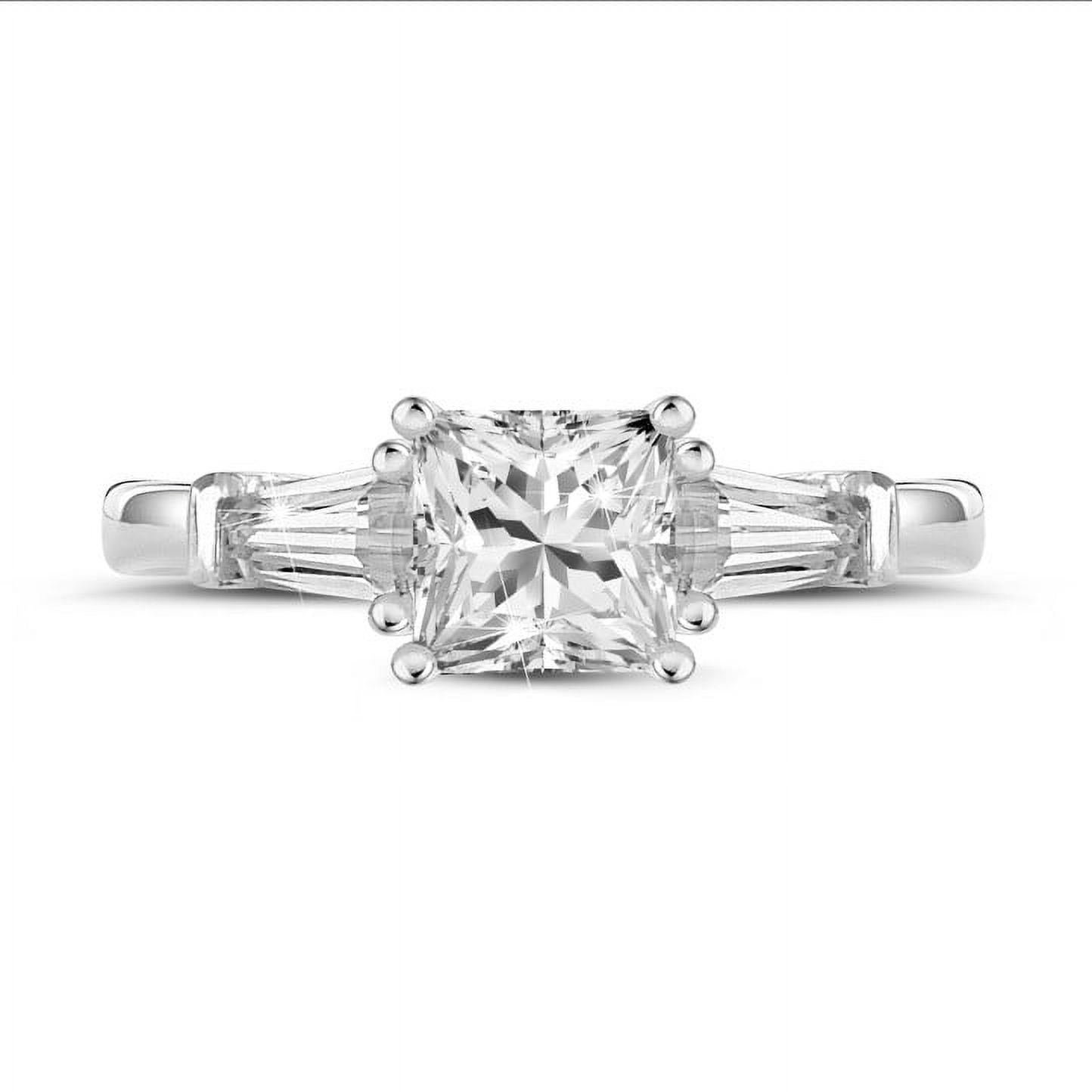 Best Jewel 1.92 Ct Princess Cut Lab Created Diamond Ring - Elegant ...