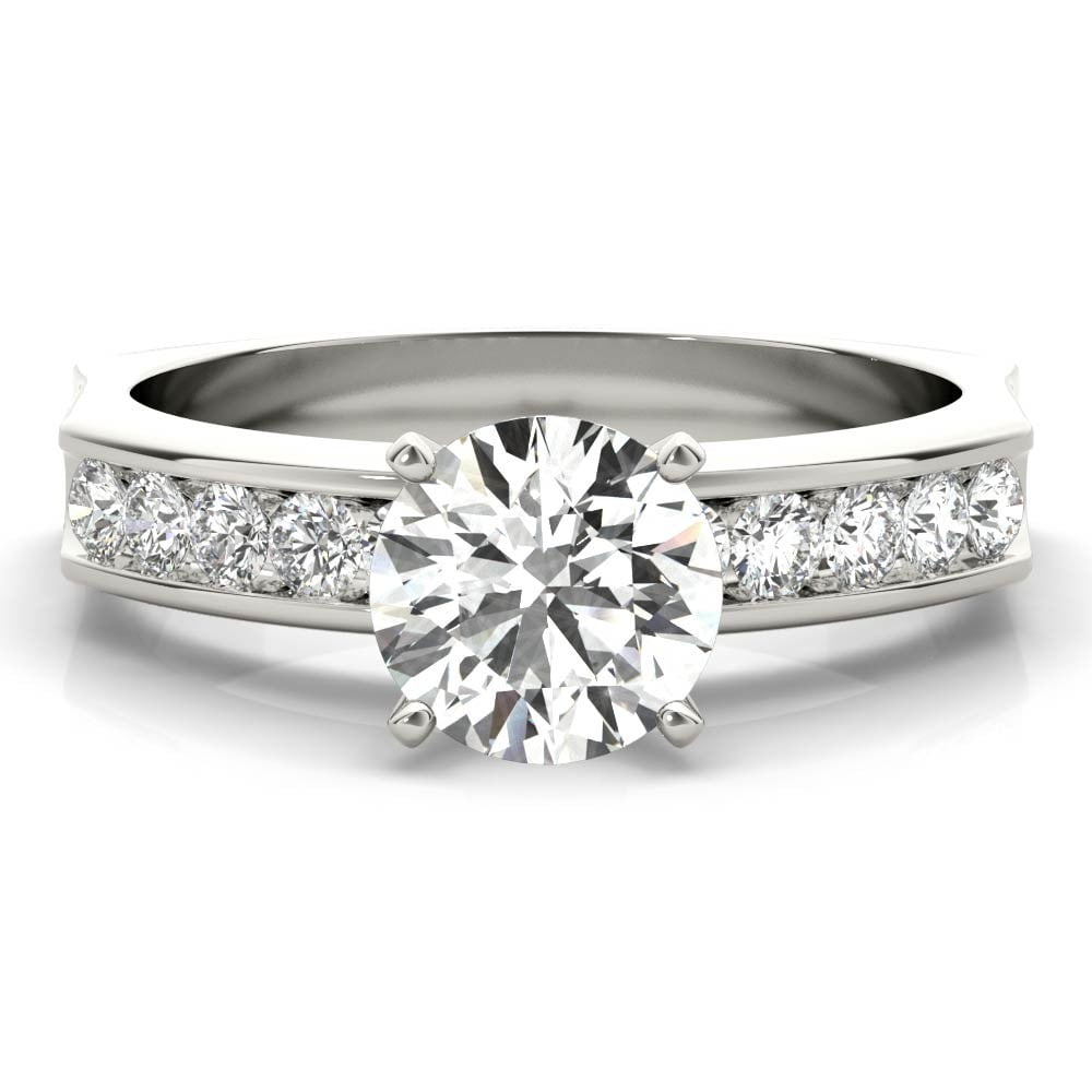 Best Jewel 2 Ct Brilliant Round Cut Solitaire with Accent Diamonds ...