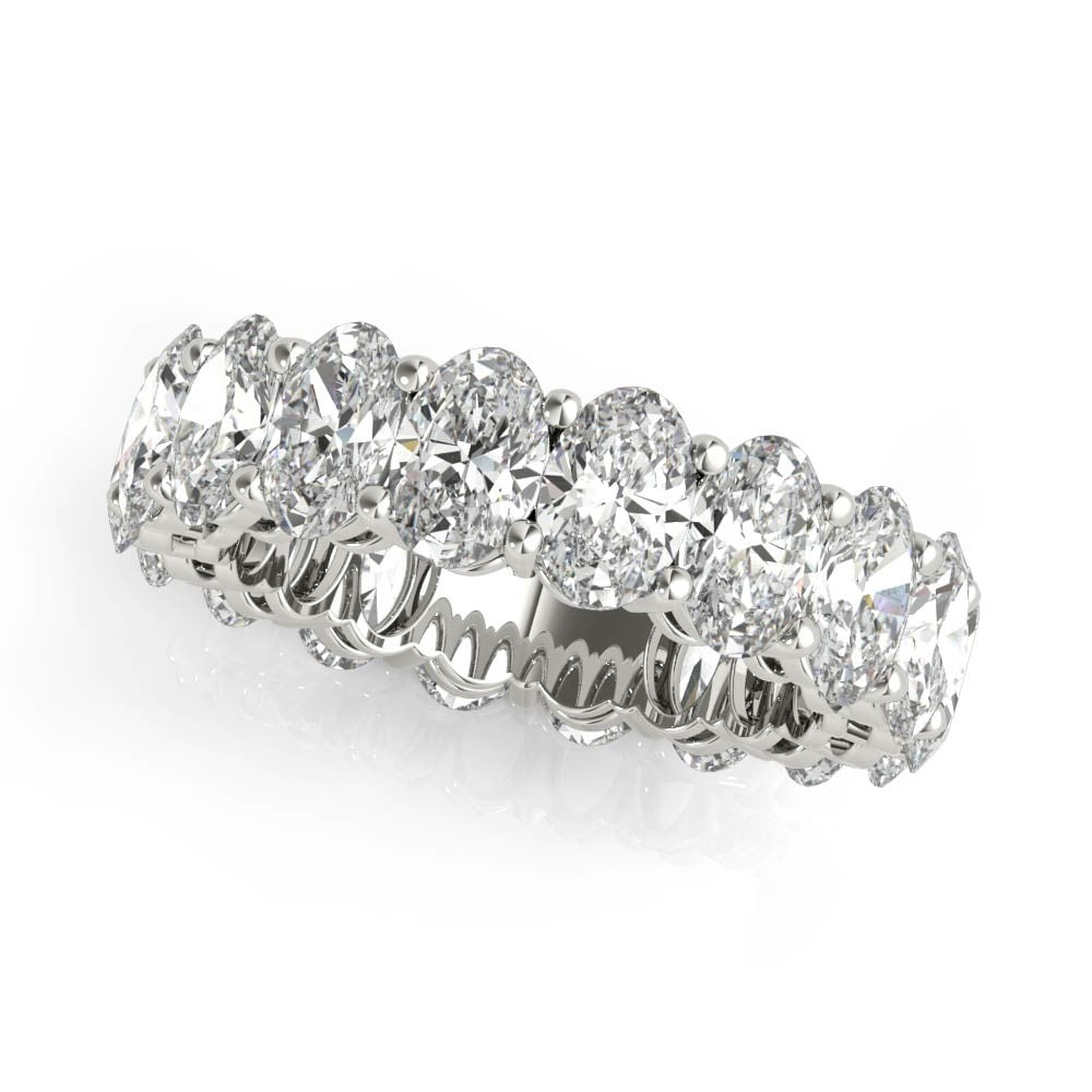 Best Jewel 2 Ct Oval Cut Engagement Full Eternity Bezel Setting Diamond ...