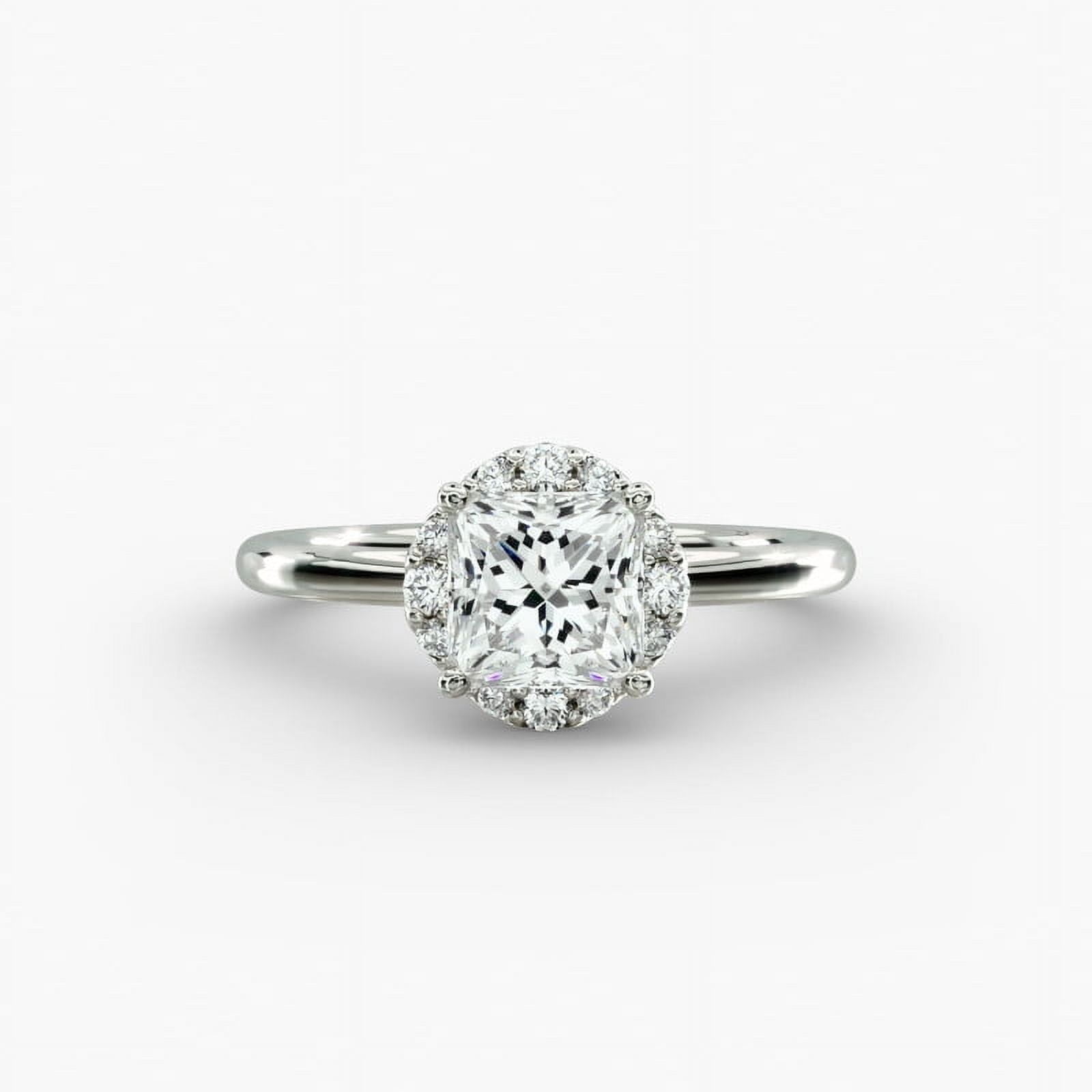 Best Jewel 2 Ct Princess Cut Lab Created Diamond Bridal Ring - 14K ...