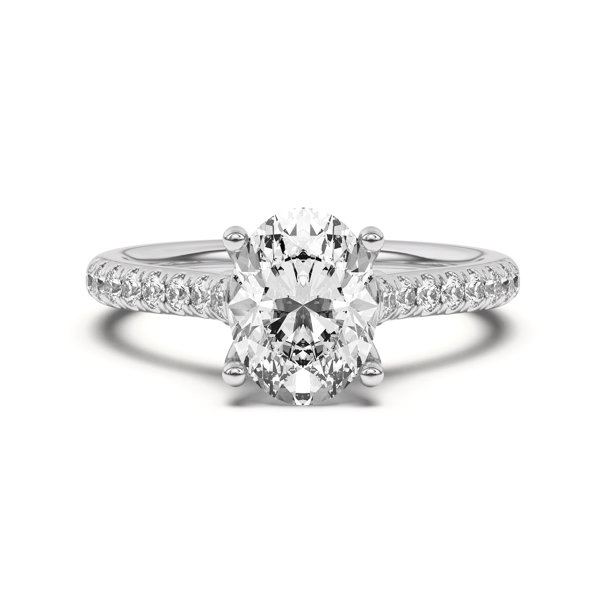 Best Jewel Breathtaking Bridal Engagement Ring - Oval Cut Lab Created ...