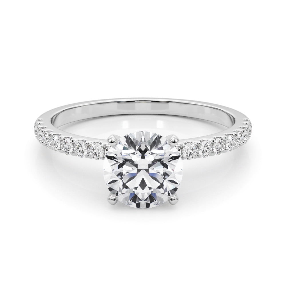Best Jewel Brilliant Round Cut Engagement Ring – 2 Ct Lab-Created ...