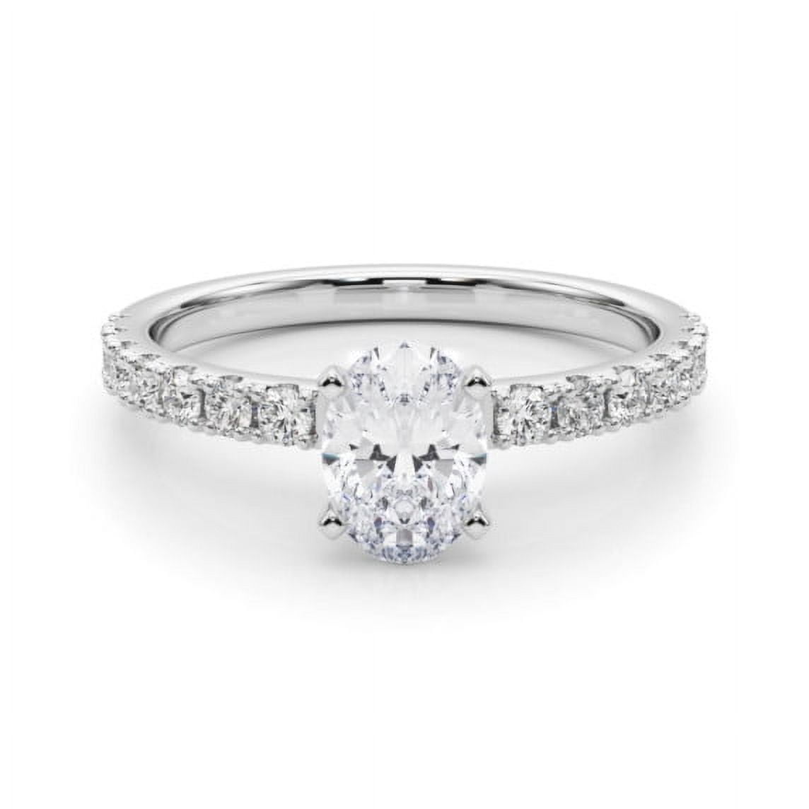 Best Jewel Oval Cut Engagement Ring - 1.8 Ct Lab-Created Simulated ...