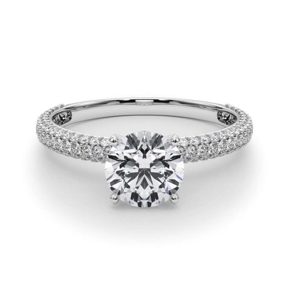 Best Jewel Round Cut Engagement Ring – 2 Ct Lab-Created Simulated ...