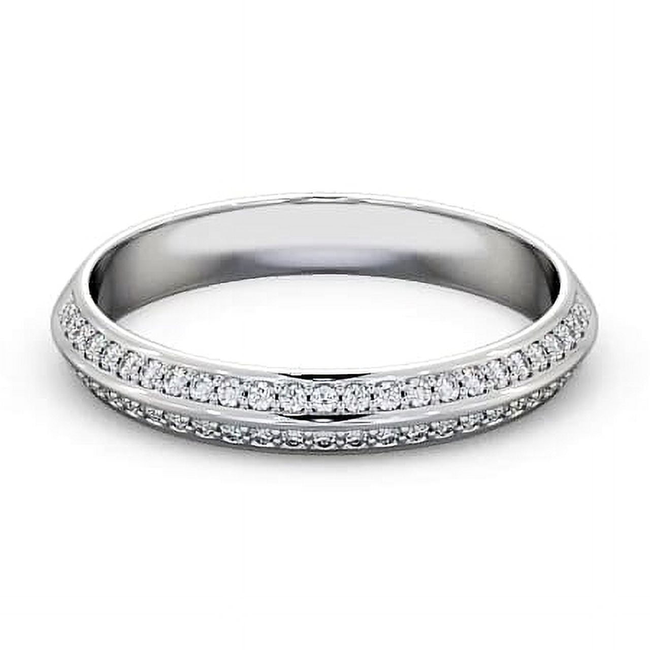 Best Jewel 14K White Gold Plated Anniversary Wedding Ring - Women's ...