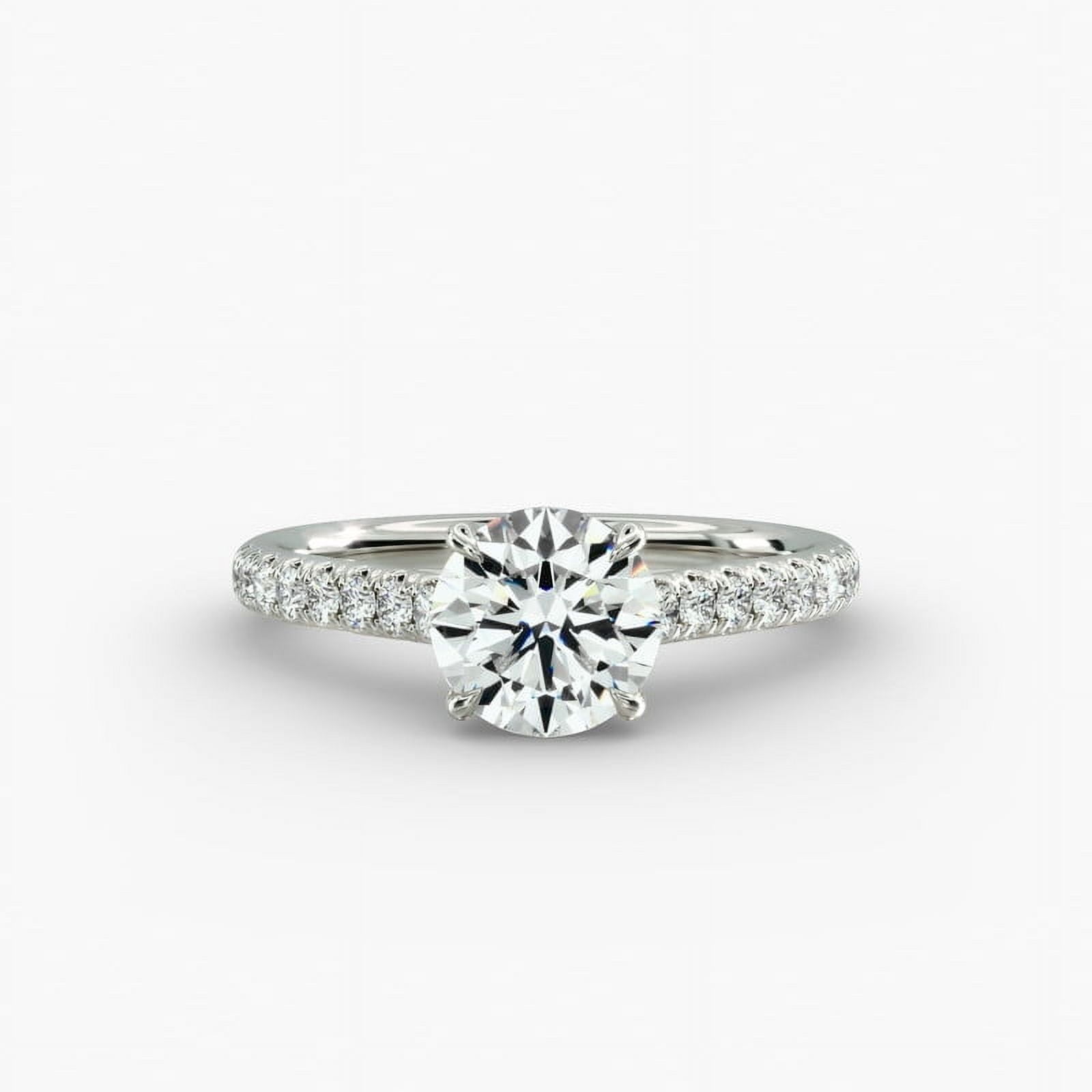 Best Jewelry Stamped 14K White Gold Plated Wedding Anniversary Ring - 1.8 Ct Round Cut ...