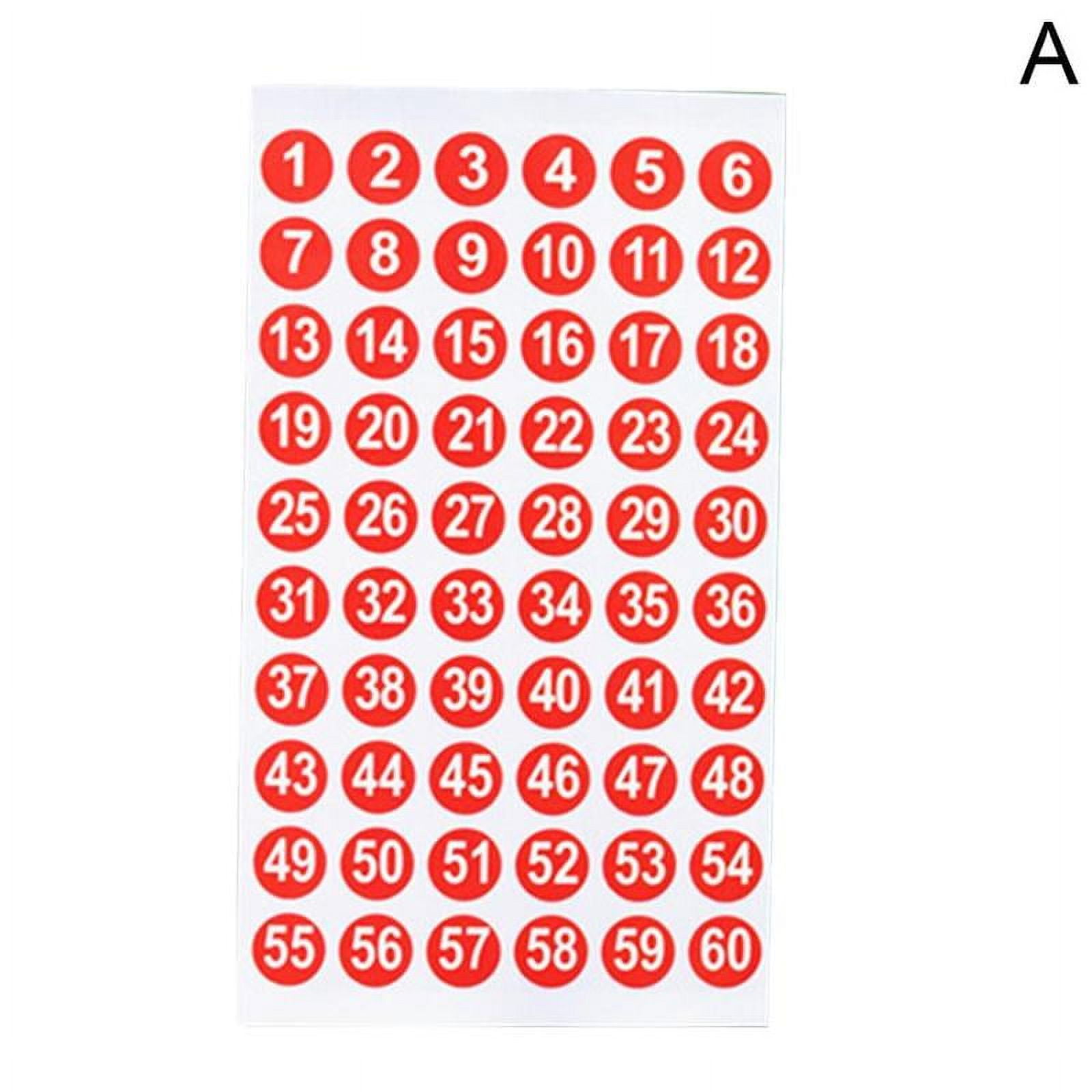 Best-LETTERS NUMBERS STICKERS RED self Adhesive Alphabet Craft NEW L5K6 ...
