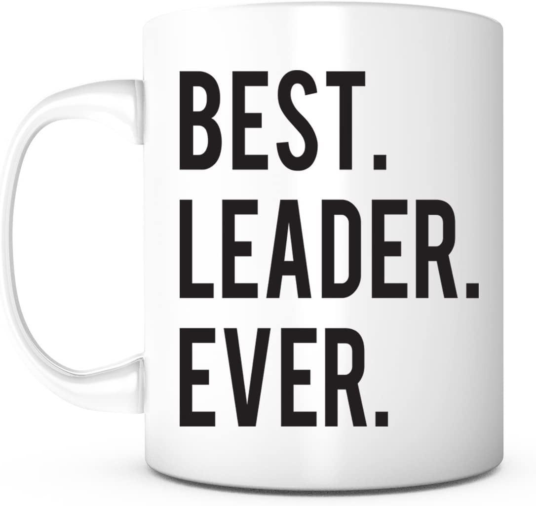 Best Leader Ever-11 Oz White Ceramic Coffee Mug, Supervisor Team Leader ...