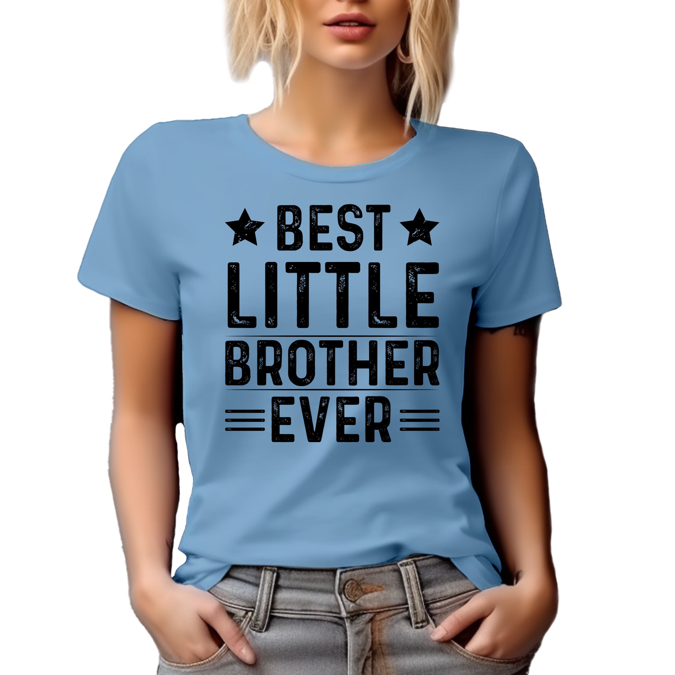 Best Little Brother Ever, Younger Sibling Appreciation, Baby Blue T ...
