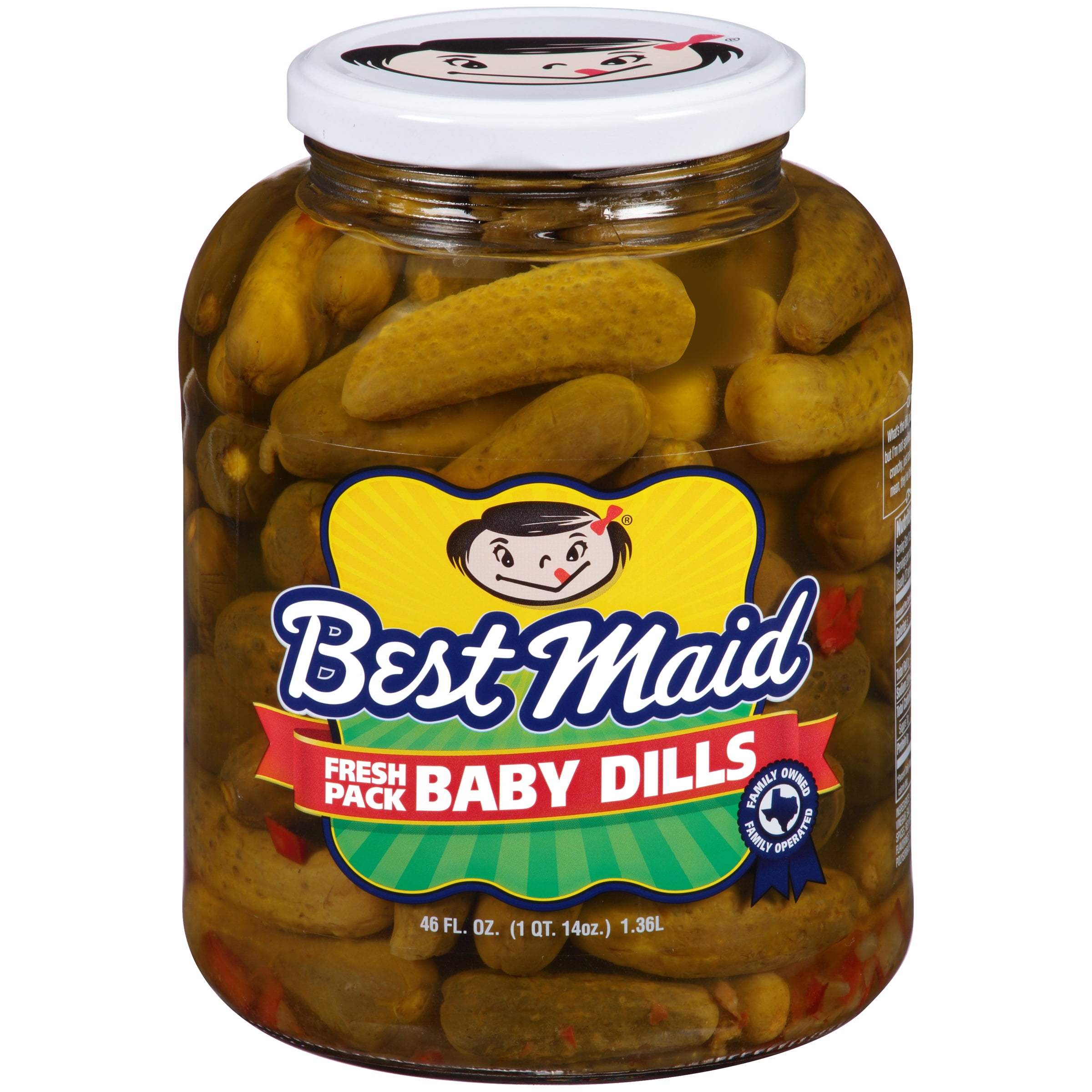 Best Maid Crunchy Fresh Pack Baby Dill Pickles, 46 fl oz - Walmart.com
