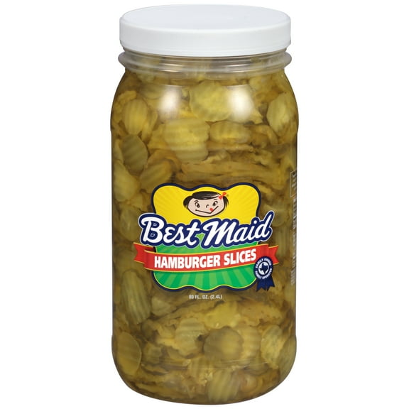 Best Maid Hamburger Slices 80 fl. oz. Plastic Jar