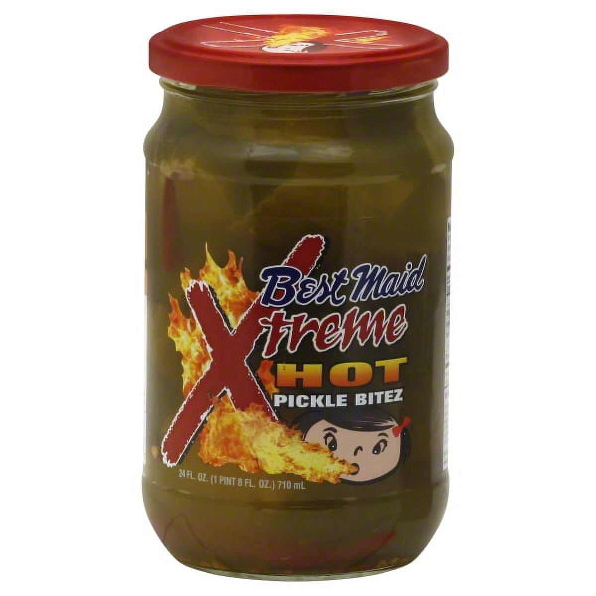 Best Maid Xtreme Hot Pickle Bitez, 24 fl. oz. Jar - Walmart.com