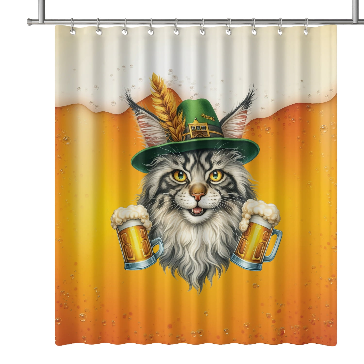 Best Maine Coon Dad Proud Beer Lover Happy Oktoberfest Shower Curtain ...